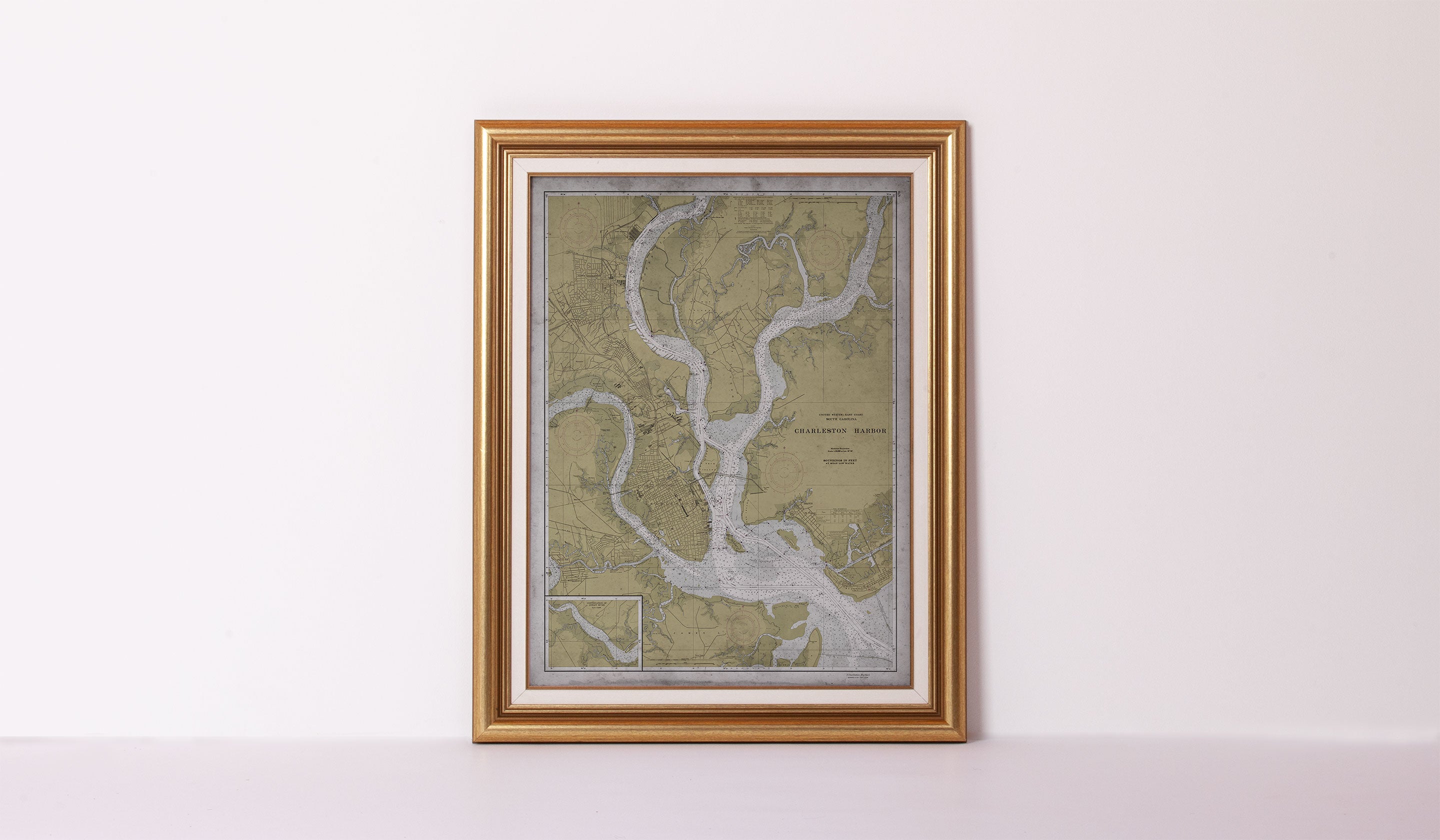 Vintage Nautical Charts & Historic Maps | Archiveprintco.com – Archive ...